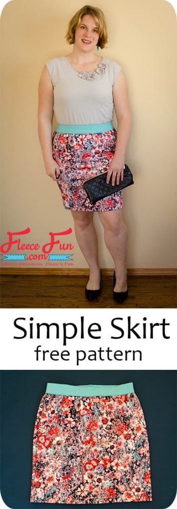 Easy Women's Skirt Sewing Tutorial ♥ Fleece Fun