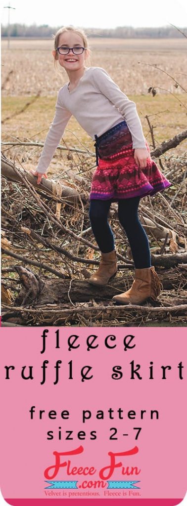 Fleece Ruffle Skirt Tutorial (Easy Sew for Beginners) ♥ Fleece Fun