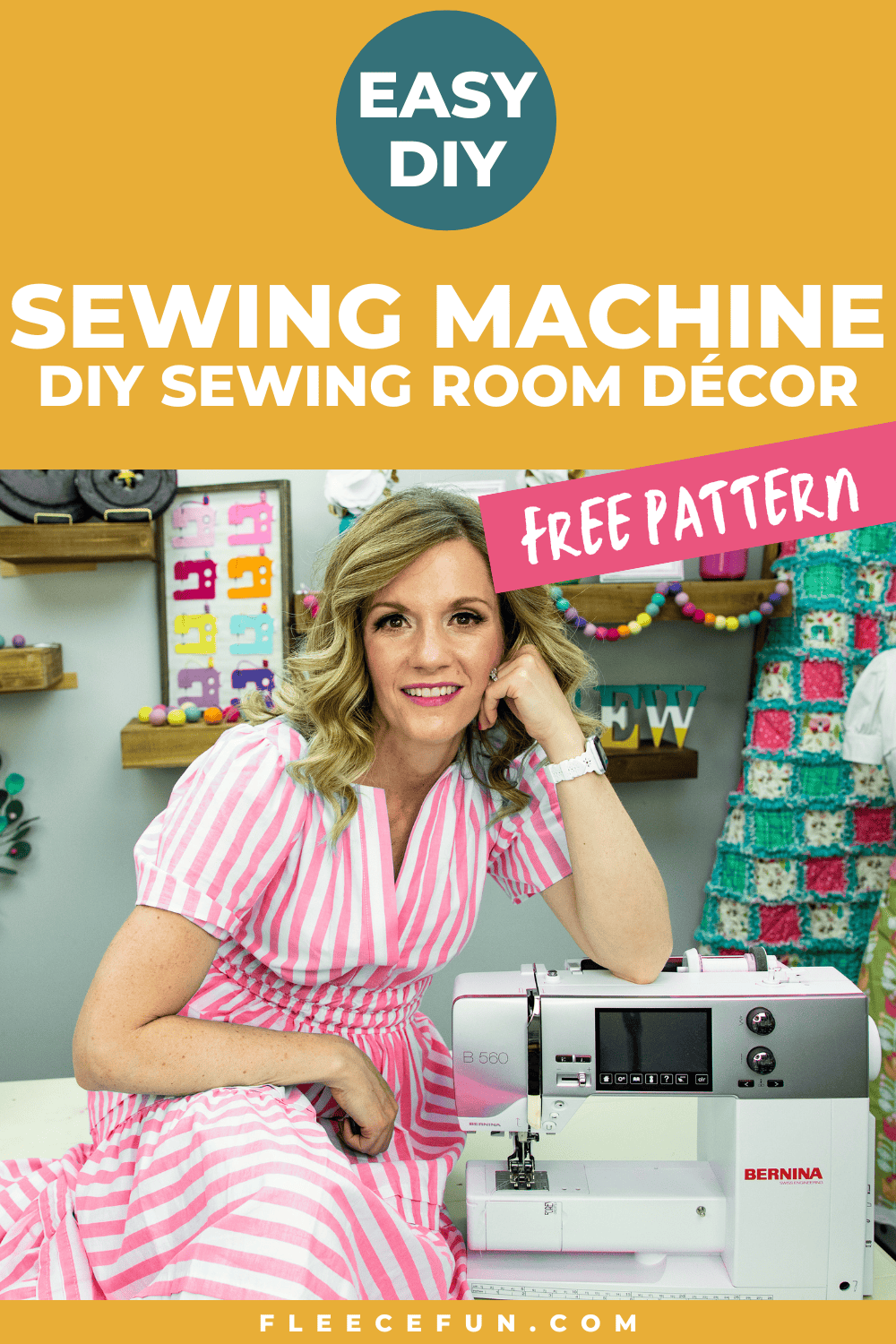 DIY Sewing Room Décor (Free files) ♥ Fleece Fun