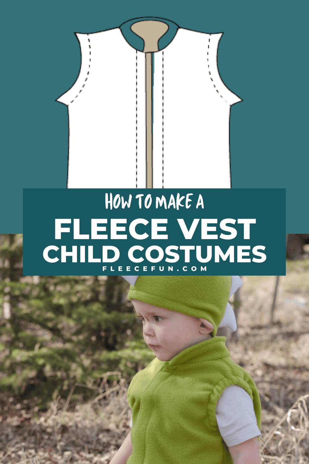 Child Fleece Vest Pattern (Free) ♥ Fleece Fun