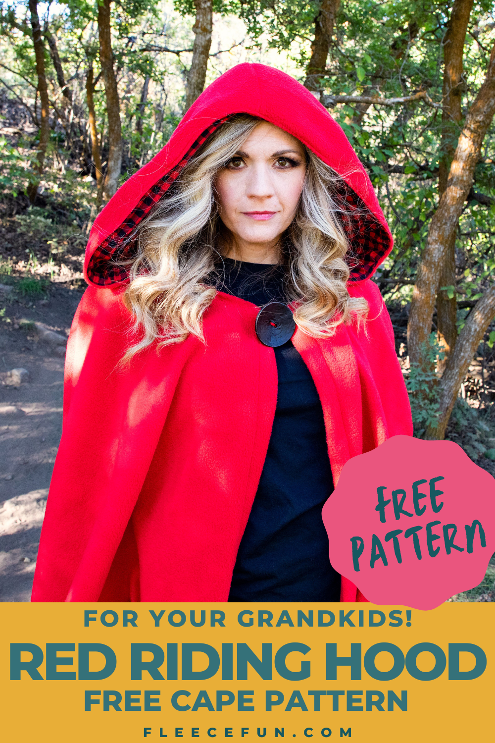 Red Riding Hood Cape Pattern (Free, DIY)