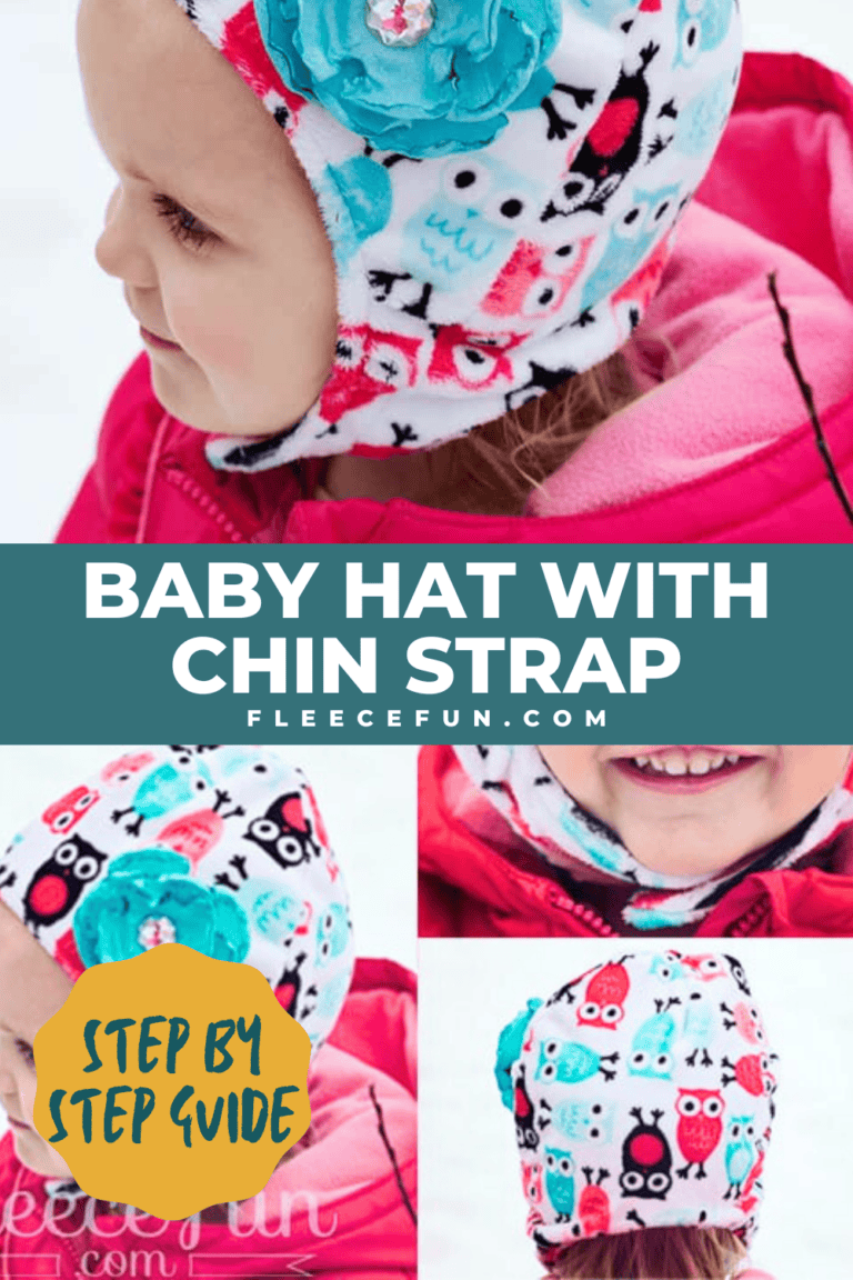 Baby Hat with Chin Strap {Free Pattern} ♥ Fleece Fun