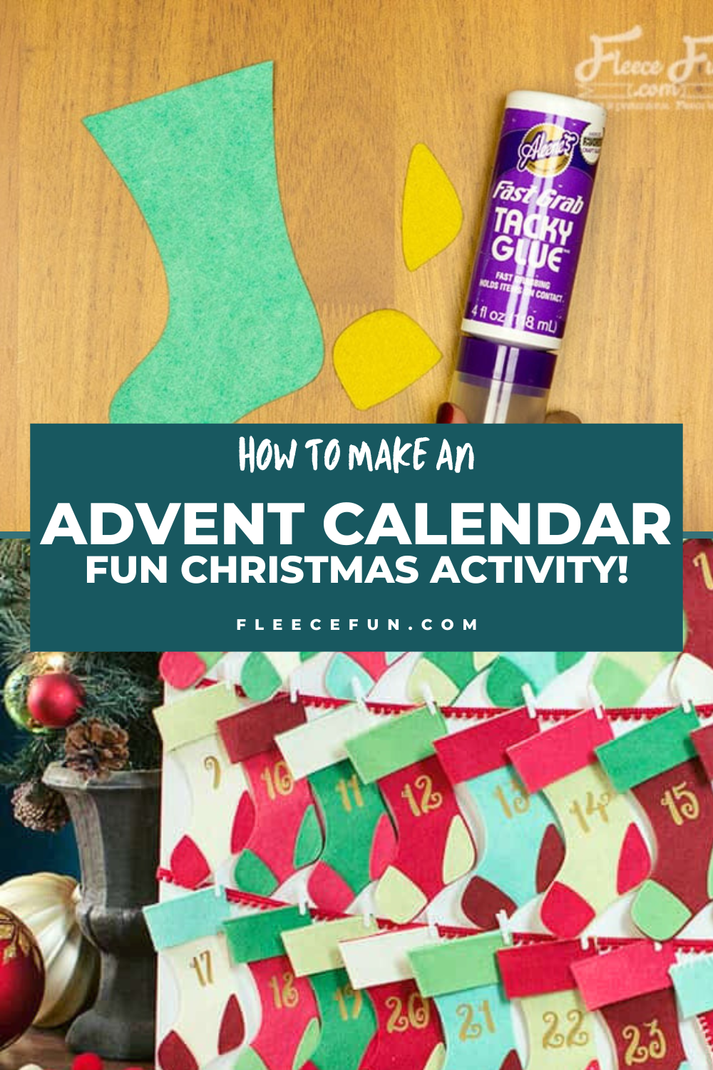 Christmas Advent Calendar DIY Tutorial ♥ Fleece Fun