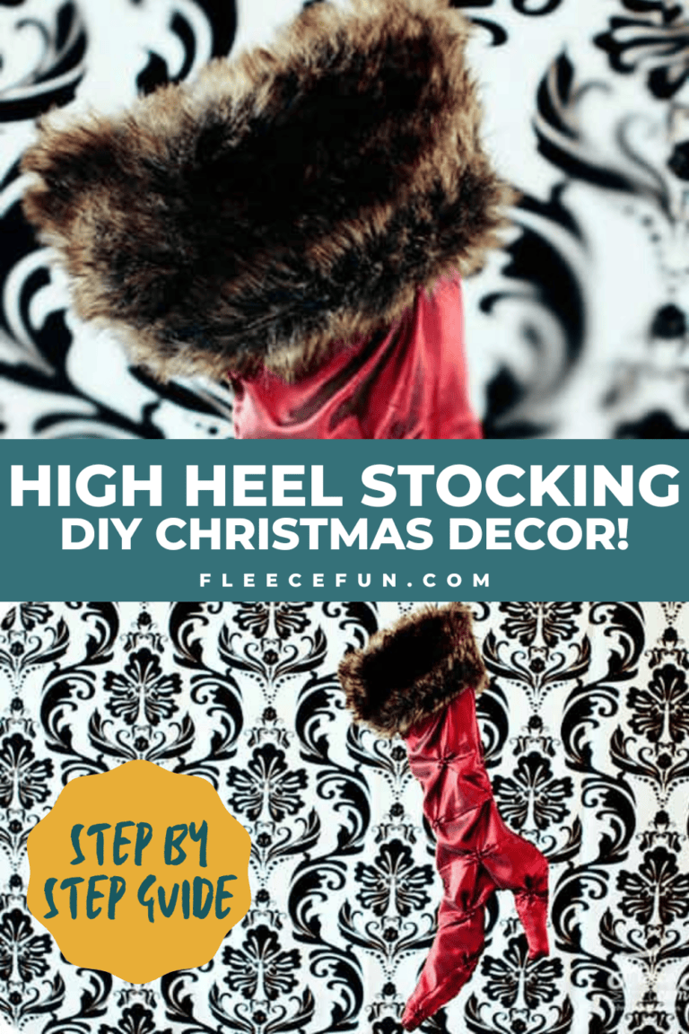 How to make a High Heel Christmas Stocking ♥ Fleece Fun