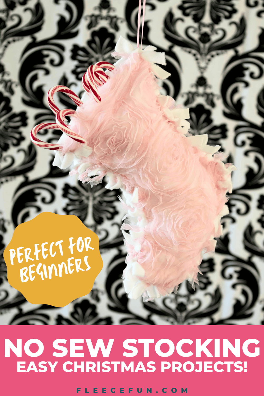 No Sew Christmas Stocking Patterns ♥ Fleece Fun