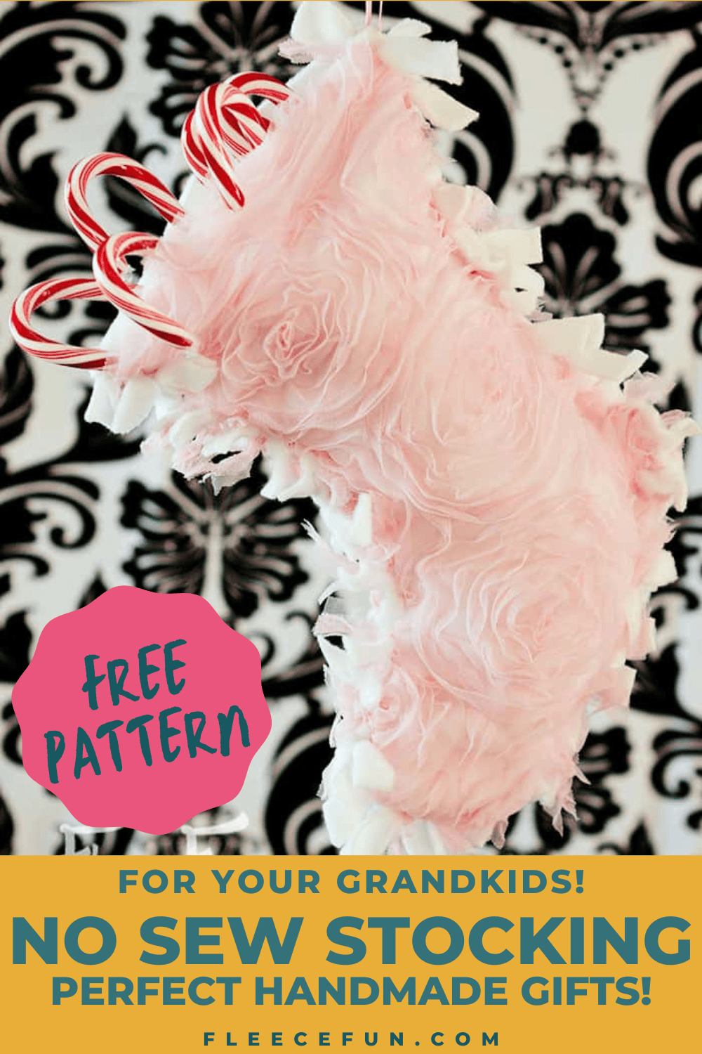 No Sew Christmas Stocking Patterns ♥ Fleece Fun