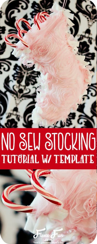 No Sew Christmas Stocking Patterns ♥ Fleece Fun