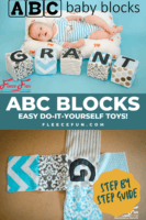 ABC Baby Blocks free pattern and tutorial ♥ Fleece Fun