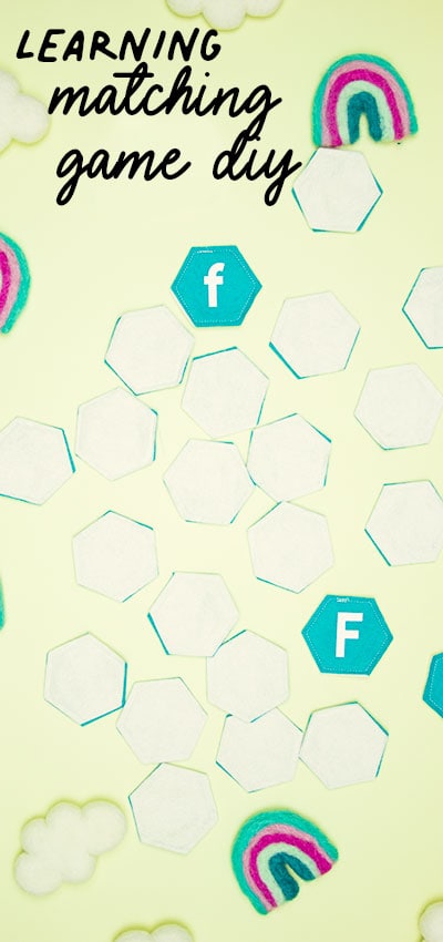 Matching Game DIY Learning and Durable! ♥ Fleece Fun