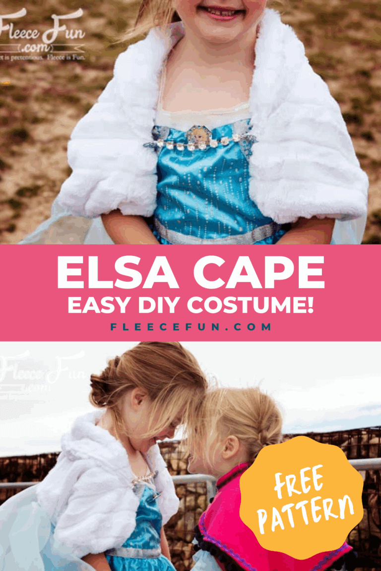 Elsa Cape tutorial inspired by Disney's Frozen (free) ♥ Fleece Fun