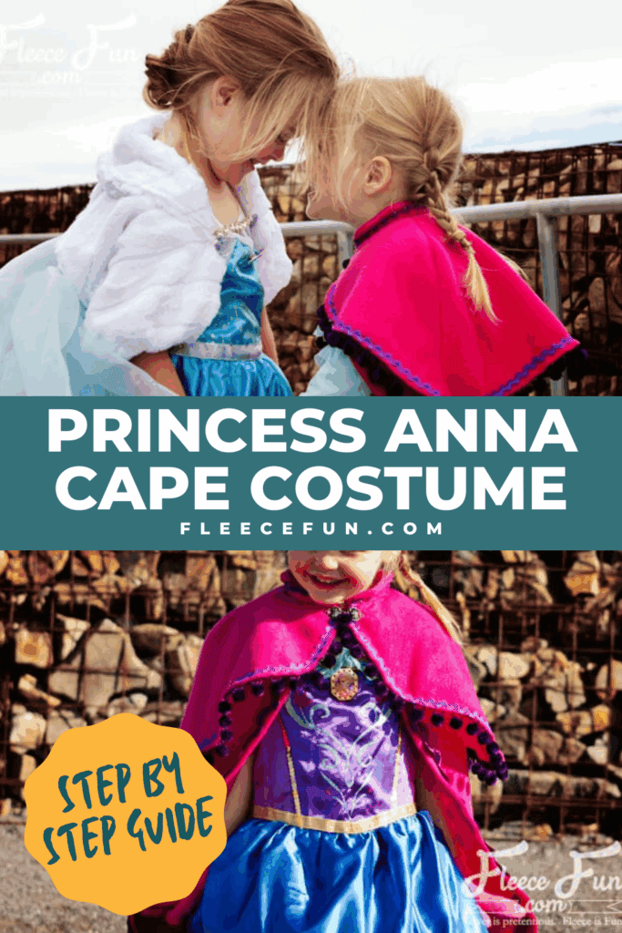 Princess Anna Cape Tutorial (free pdf pattern) ♥ Fleece Fun
