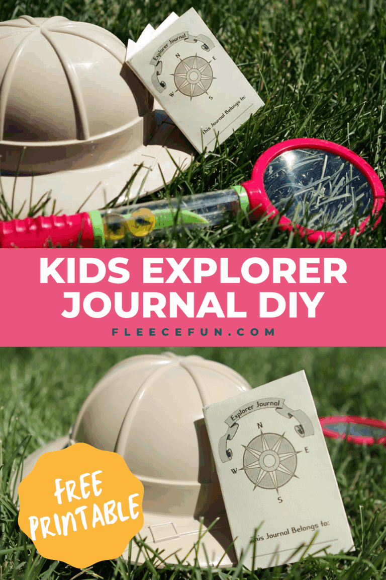 Kids Explorer Journal Free Printable ♥ Fleece Fun