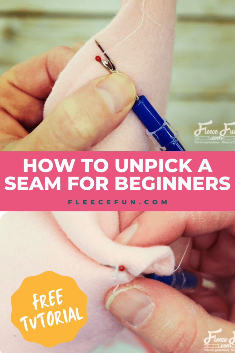 How to Unpick a Seam for Beginners for Beginners (How to sew) ♥ Fleece Fun