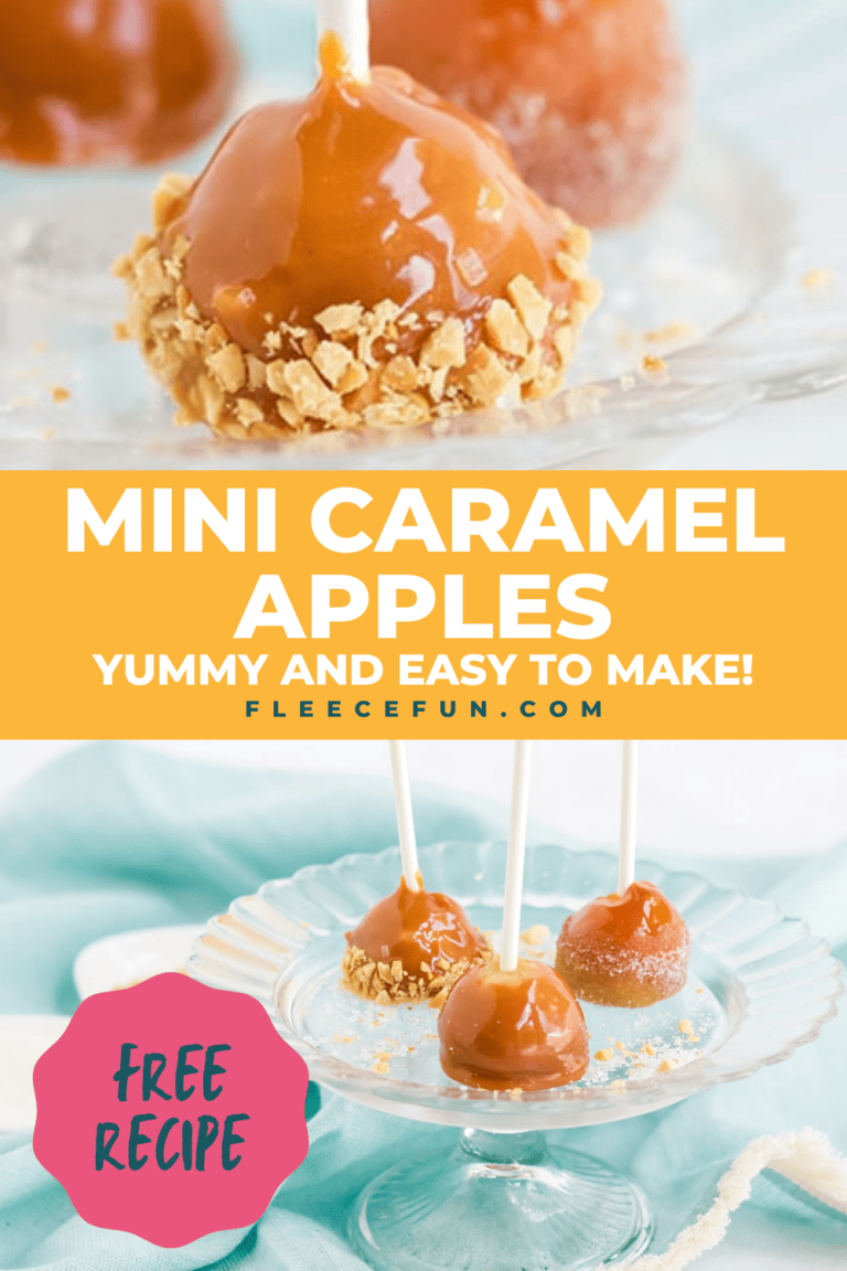 How to Make Mini Caramel Apples (Easy and Less Messy!) ♥ Fleece Fun